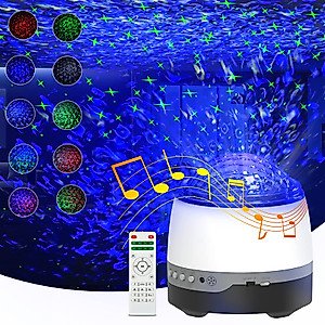 Galaxy Projector,Star Projector for Bedroom,Remote Control & White Noise Bluetooth Speaker,8 Soother Sounds,Timer,LED Night Lights for Kids Room, Adults Home Theater, Party, Living Room Decor