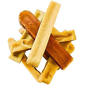Snow Hill Yak Milk Golden Dog Chews Monster XXL 2 lbs Pack Long Lasting, Oder Gluten GMO Free Protein-Rich Fresh Yaky Cheese Bone Treat Improved Oral Health of Dogs - Himalayas, Nepal (2 lbs)