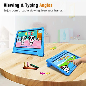 Fintie Shockproof Case for Samsung Galaxy Tab S6 10.5" 2019 (Model SM-T860/T865/T867), Kiddie Series Light Weight Convertible Handle Stand Kids Friendly Cover with Built-in S Pen Holder, Blue