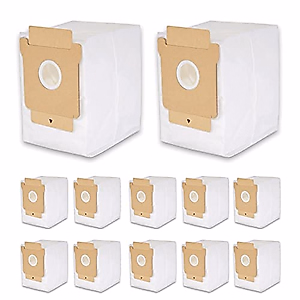 12 Pack Vacuum Bags for iRobot Roomba Bags, Replacement Parts for iRobot Roomba i7 i7+Plus(7550) i3+ i4+ i6+ i8+ j7+ (7550) s9+ I & S & J Series Automatic Dirt Disposal Bags