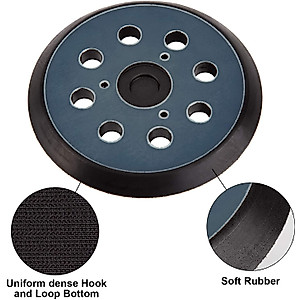 5" Sander Pad Replacement for DeWalt OE# 151281-08,Fits DW421,DW423,DW4388,D26451and D26453,Compatible with Makita Orbital Sander BO5010, BO5030K, BO5031K, BO5041K