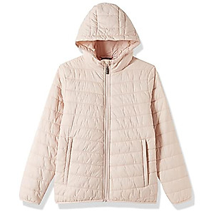 Outdoor Ventures Women's Packable Lightweight Full-Zip Puffer Jacket with Hood Quilted Winter Coat