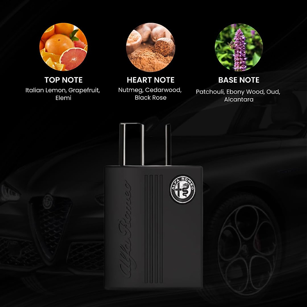 Alfa Romeo Alfa Romeo Black Men EDT Spray 4.2 oz