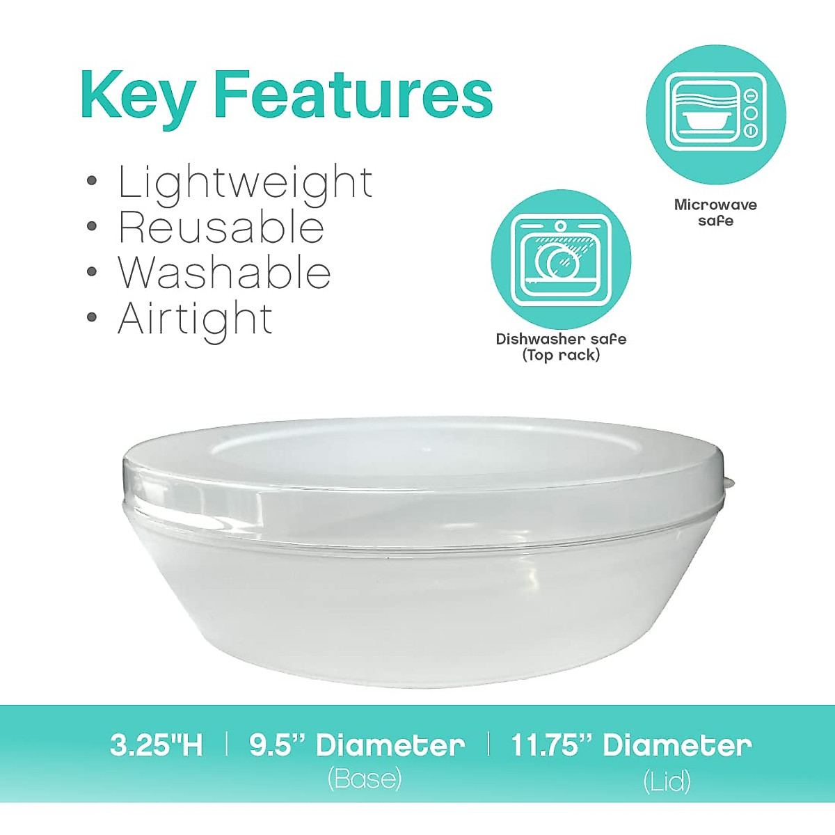 Trenton Gifts Keep Your Pies Fresh Anywhere Universal Pie Container - Perfect for Home or Travel