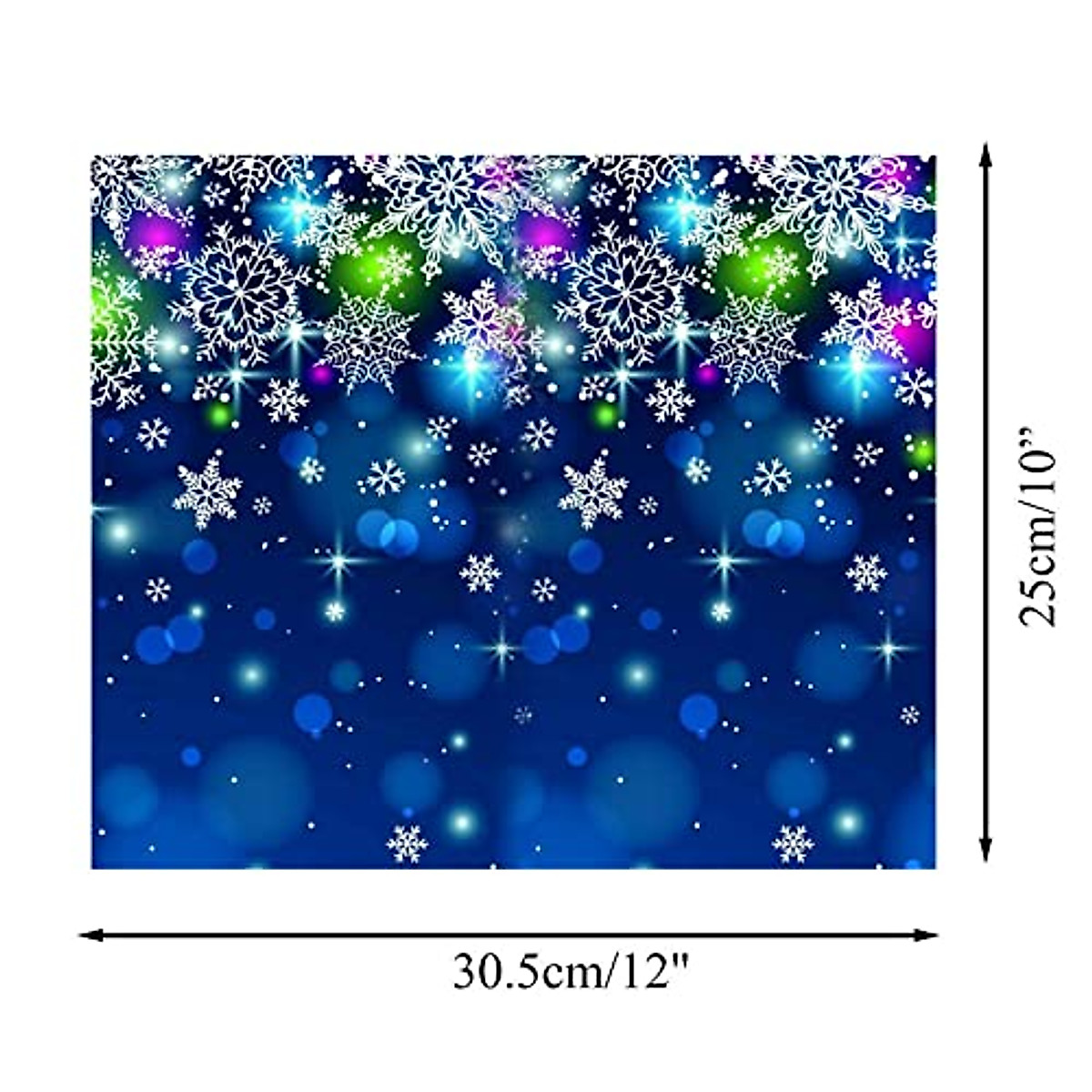 Christmas Winter Snowflake Pattern Heat Transfer Vinyl Rainbow Stripe Pattern Vinyl Vinyl Bundling Roll Soft Metal HTV Vinyl for Ironing Clothes and Other Fabrics Rainbow Permanent (A2-A, One Size)