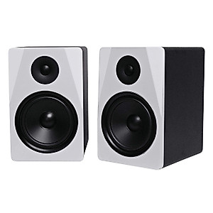 Rockville Pair APM8W 8" 2-Way 500 Watt Powered USB Studio Monitor Speakers+Pads