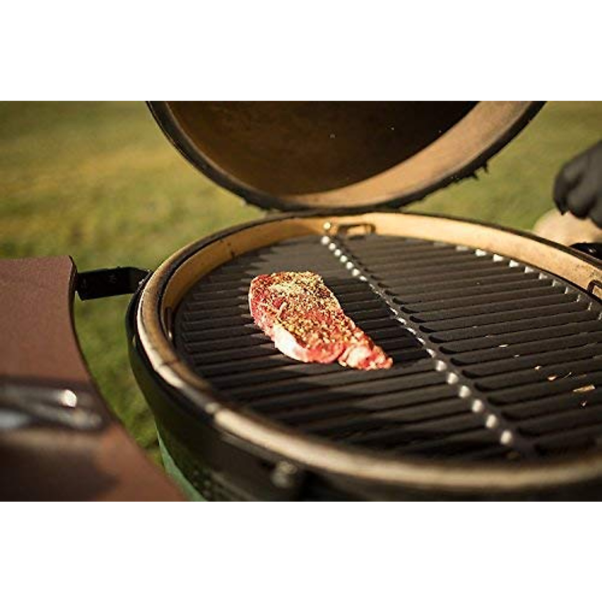 Dracarys 15.5" Cast Iron Grids Grate Fire Pit Big Green Egg Accessories Replacement Parts Grill & Smoker Round Grilling Cooking Grate Fit for Medium Big Green Egg Grill & Smoker,Fire Pit(M - 15.5")