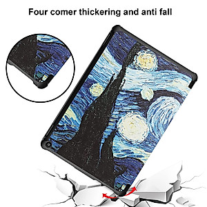 FANRTE Slim Case for New Kindle Fire HD 8 & Fire HD 8 Plus Tablet (12th Generation 2022 & 10th Generation 2020 Release) - Ultra Lightweight Slim Shell Stand Cover with Auto Wake/Sleep,Starry Sky