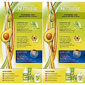 Garnier Hair Color Nutrisse Ultra Color Nourishing Creme, DN1 Light Cool Denim (Blue Orchid) Permanent Hair Dye, 2 Count (Packaging May Vary)