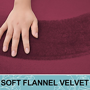 Smiry Memory Foam Bath Mat 24x16, Extra Soft and Absorbent Bathroom Mats, Non Slip Washable Carpet for Floor, Shower and Tub, Burgundy