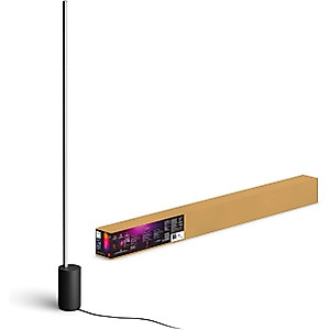 Philips Hue Gradient Signe Floor Lamp, Compatible with Alexa, Apple HomeKit and Google Assistant, Black