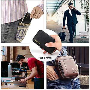 Manicure Set, Travel Mini Nail Clippers Kit Pedicure Care Tools, 10pcs Stainless Steel Grooming kit (Black)