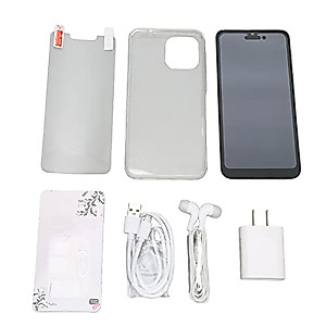 Zunate I14pro Max 4G Smartphone, 6.1in HD Screen Phone for Android 11 with Navigation System, Dual SIM 4GB RAM 64GB ROM 8MP 16MP 4000mAh Battery Unlocked Mobile Phone for Senior(White)