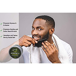 Beard Balm Leave in Conditioner – Jamaican Mango & Lime – Natural Ingredients Grooming For Men with Shea Butter, Strengthens & Softens Beards & Mustaches, Styles and Hold, Moisturize, & Shine 2 OZ