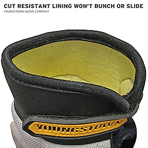 Youngstown Glove Company mens Kevlar Gloves, Gray, Large US