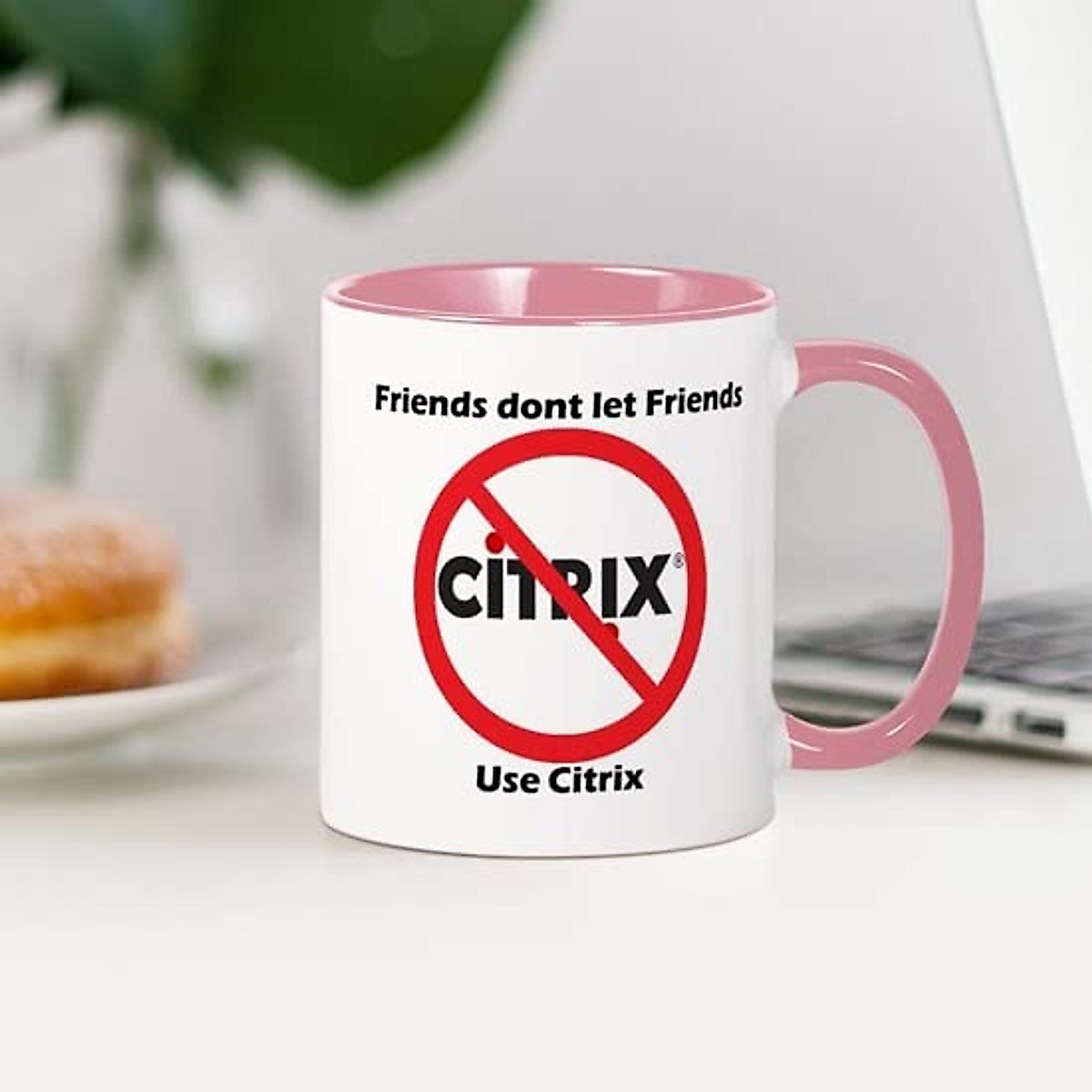 CafePress Friends Dont Use Citrix Mug Ceramic Coffee Mug, Tea Cup 11 oz