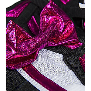 Metallic Hot Pink & Black Cheerleader Outfit Fits Most 8"-10" Stuffed Animals