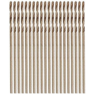 Auniwaig 0.7mm Straight Shank Twist Drill Bit, Twist Drill High Speed Steel Bit, HSS-M35 Long Drill bit Apply to Stainless Steel, Copper, Aluminum Alloy, Wood, Plastic 20pcs