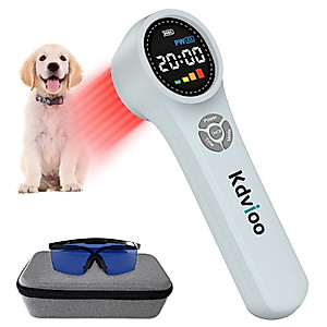 Kdvioo Cold Laser Therapy Device for Dogs,4x980nm+16x660nm+4x810nm Low Level Laser Therapy,Handheld Laser Therapy Device,Pet Laser Therapy for Dogs Cats Muscle & Joint Pain Relief,Reduce Inflammation