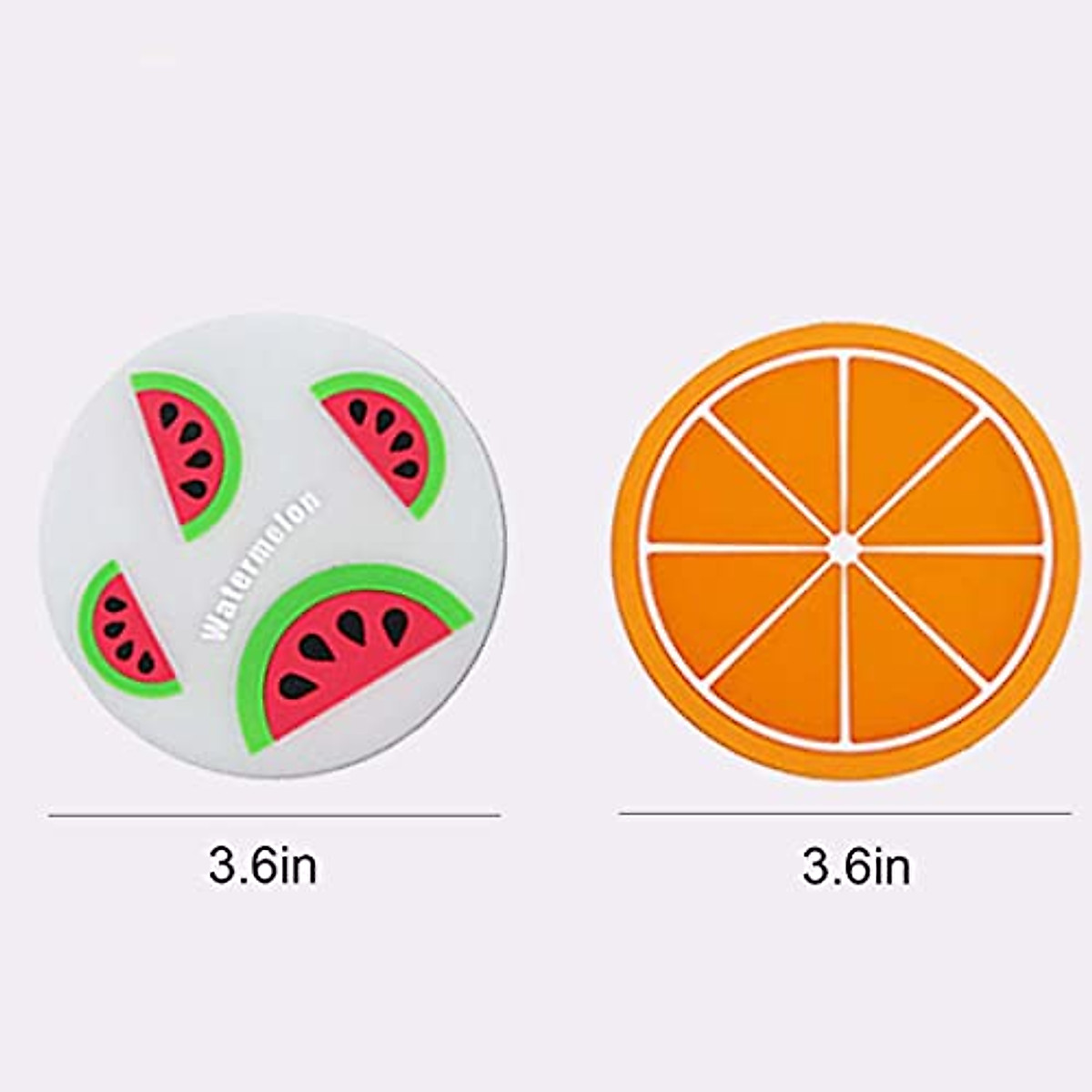 ELANE 11 Pcs Silicone Drink Coasters for Tabletop Protection Silicone Coasters for Drinks Cute Coasters for Desk,Funny Drink Coasters (Clear)