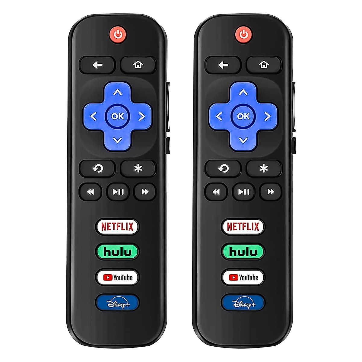Replacement Roku TV Remote Control Works with All Roku buitl-in LG/TCL/Hisense/Insignia/Philips/Haier/Onn/Element/Sanyo TV, 【Not for Roku Stick and Box】