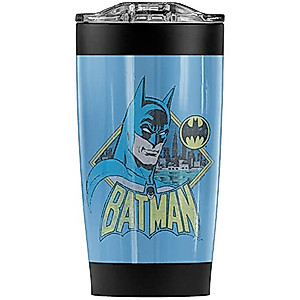 Logovision Batman Watch Yourself Stainless Steel Tumbler 20 oz Coffee Travel Mug/Cup, Vacuum Insulated & Double Wall with Leakproof Sliding Lid | Great for Hot Drinks and Cold Beverages