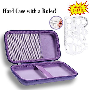 co2CREA x Texas Instruments for TI-84 Graphing Calculator Hard Case, Carrying Case for TI-84 Plus/TI-Nspire CX II CAS/TI-Nspire CX II/TI-83 Plus/TI-89 Titanium/TI-85/TI-86 Calculator, Purple