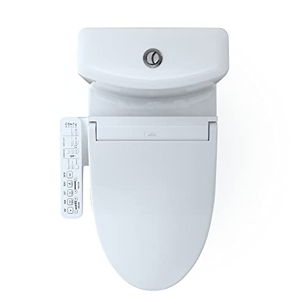 Aquia IV 2-Piece 0.8/1.28 GPF Dual Flush Elongated ADA Comfort Height Toilet in Cotton White, C2 Washlet Seat Included
