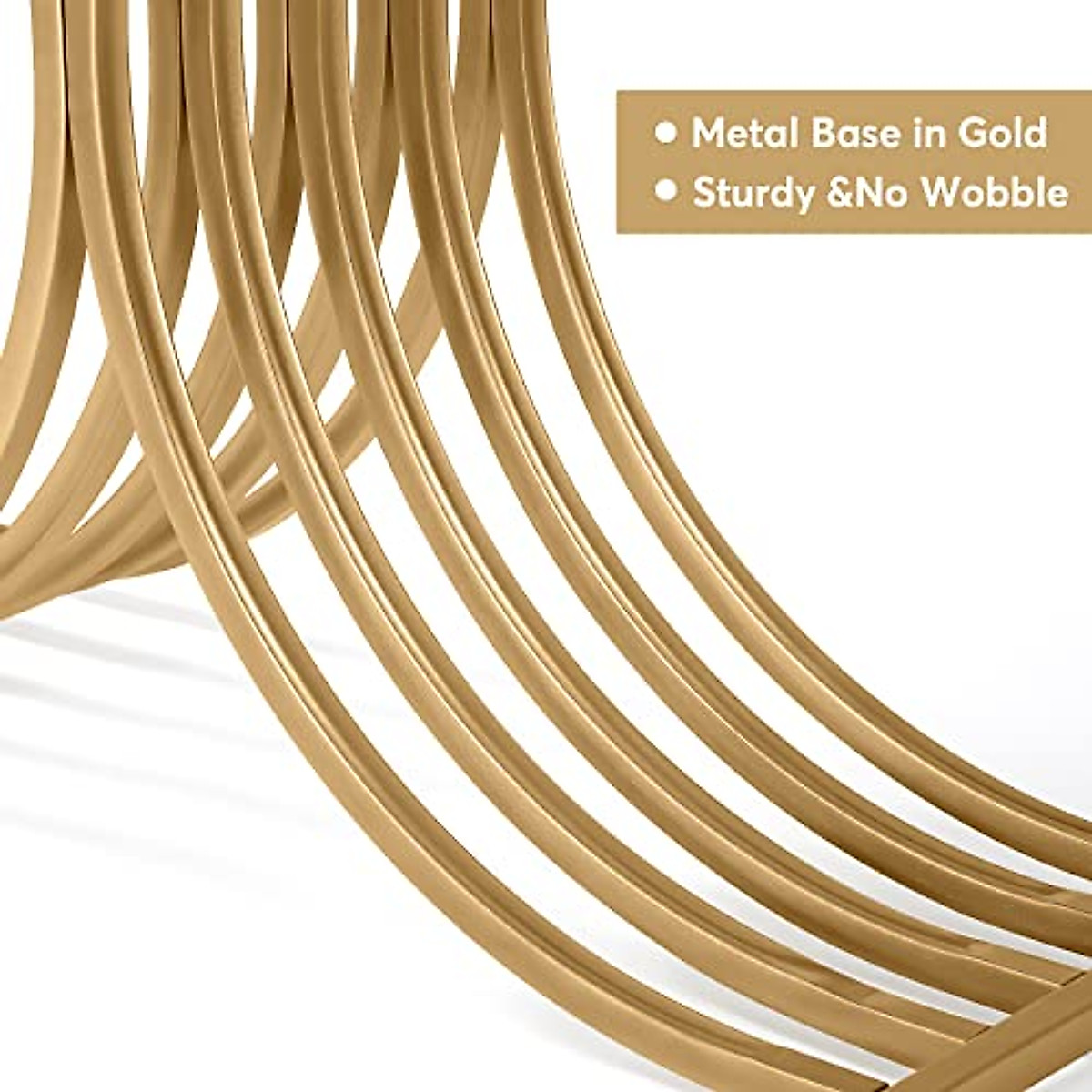 LITTLE TREE 41 inches Gold Entryway Console Table, Sofa Table Accent Table for Living Room