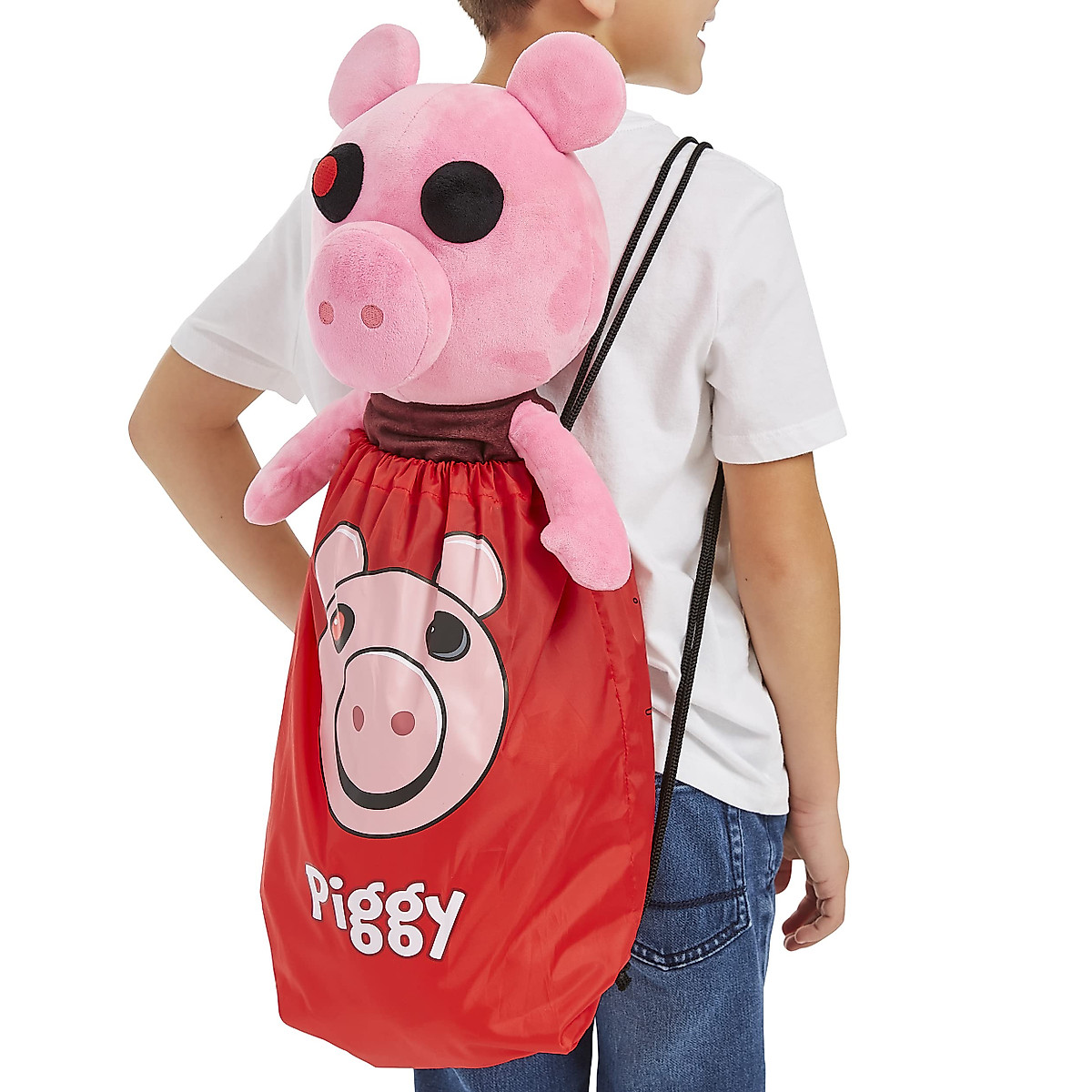 PIGGY - Jumbo Plush (16" Large Plushies w/Drawstring Bag, Series 1)