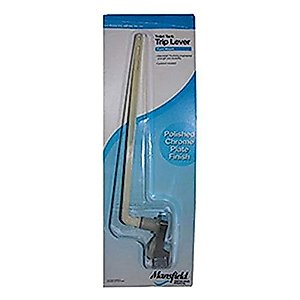 LASCO 04-1808 Toilet Flush Lever Mansfield Straight Plastic Arm, Chrome Plated Handle, 7-Inch