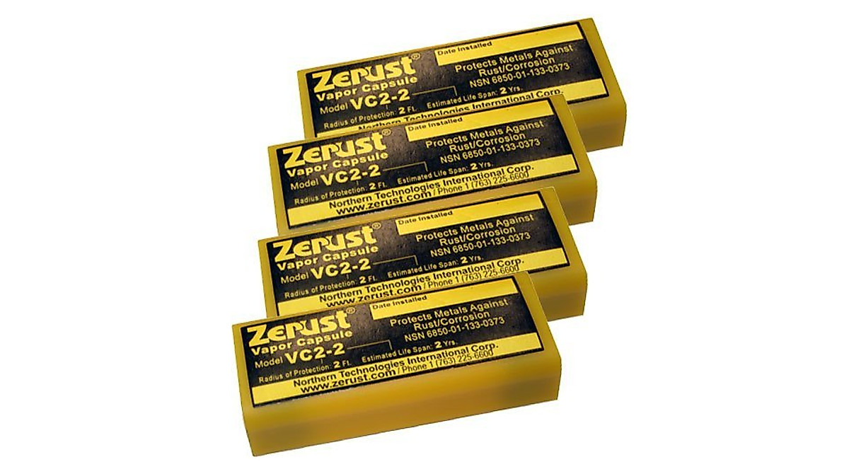 Zerust VC2-2 No Rust Vapor Capsule Pack of 4 for Metal Protection