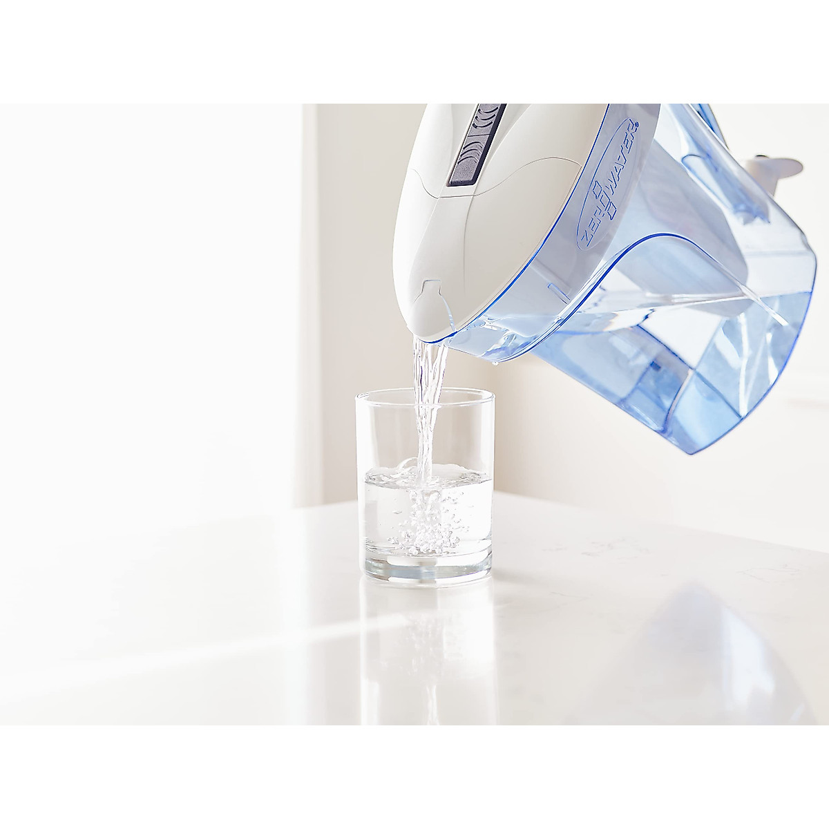 ZeroWater 10-Cup Ready-Pour Water Filter Pitcher - NSF Certified 0 TDS Water Filter to Remove Lead, Heavy Metals, PFOA/PFOS, Improve Tap Water Taste