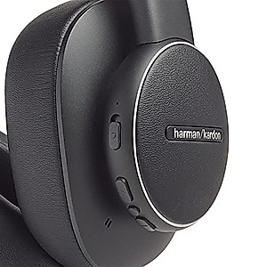 Harman Kardon Fly Wireless Over-Ear Active Noise Cancelling Headphones - Black, Large