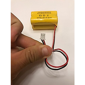 4.8v 500mAh Exit Sign Emergency Light Battery Replacement Cooper Industries 4-TD-800AA-HP BST Battery DAA700MAH4.8V Dual-Lite 12-894 4.8v 1100mah Battery (2 Pack)