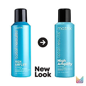 Matrix High Amplify Micro-Fine Dry Shampoo | Lightweight Dry Shampoo | For Volumizing Next Day Hair | For All Hair Types | 4 Fl. Oz. | Vegan