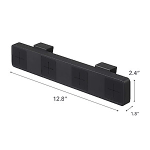 Yamazaki Push Dish Home Self Adhesive Plastic | Towel Holder, One Size, Black