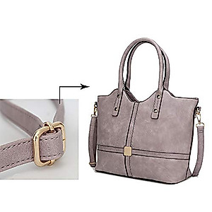 Mia K Collection Crossbody Bags for Women Purses and Handbags, Shoulder Strap, PU Leather Top-Handle Satchel Tote Cognac