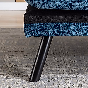 Anwick Futon Sofa Bed Convertible Futon Sleeper Couch, 71" Sleeper Sofa Bed with Adjustable Backrest, Modern Loveseat Couch for Compact Living Room, Apartment, Office (Blue)