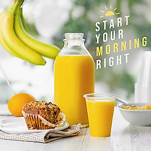 7 oz Clear Plastic Cups – Disposable Cups for Parties, Picnics, BBQ and Events Perfect for Cold Drinks Great Value for Home and Commercial Use Translucent Design (300)