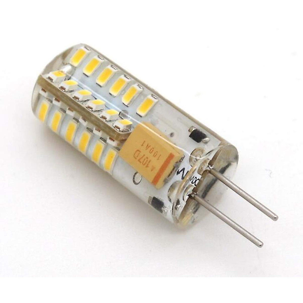 G4 LED Corn Light Bulb 3W Warm White Bi-Pin Base 48 LED Light for Home Kitchen Ceiling Lights,3W(20W Halogen Equivalent),Non-Dimmable,3000K,48 Pcs 3014 SMD,8 Pack