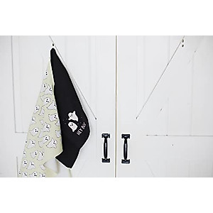 Pearhead Holiday Decor, Kitchen Tea Fall Home Décor, Set of 2, Ghost Dish Towels