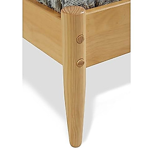 Camaflexi Mid-Century Panel Bed - Queen Size - Scandinavian Oak Finish