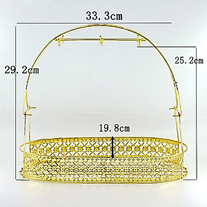 Abaodam Coffee Mug Holder Coffee Cup Rack Tea Cup Holder Dishes Organizer Stainless Steel Wire Rack Display Stand with 6 Hooks for Kitchen Counter Tea Party