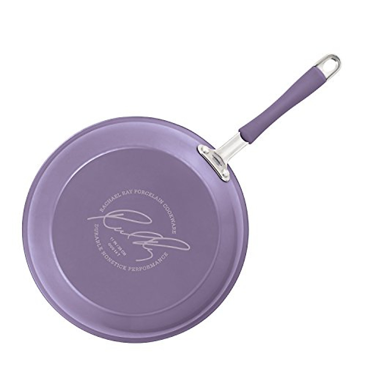 Rachael Ray Cucina Nonstick Cookware Pots and Pans Set, 12 Piece, Lavender Purple