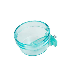 Lixit Quick Lock Cage Bowls for Small Animals and birds. (20oz, Aqua)