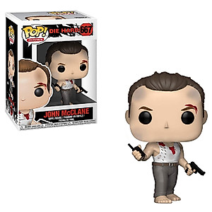 POP Die Hard - John McClane Funko Pop! Vinyl Figure (Bundled with Compatible Pop Box Protector Case), Multicolor, 3.75 inches