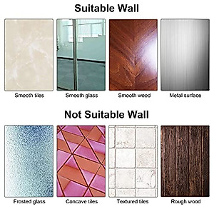 Shower Head Holder Suction Cup Shower Head Holder, Adjustable Height Wall Mount Shower Wand Holder Bracket ABS, Removable Handheld Shower Head Holder Silver (2 Pack)