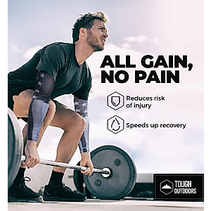 Tough Outdoors Sports Compression Arm Sleeves for Men & Women - Youth, Kids Basketball Shooting Sleeves - Football, Baseball