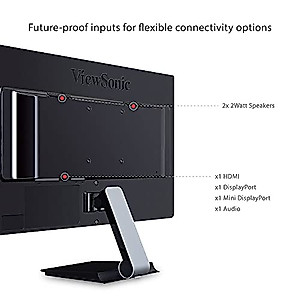 ViewSonic VX2478-SMHD 24 Inch 1440p IPS Widescreen LED Monitor with HDMI and DisplayPort